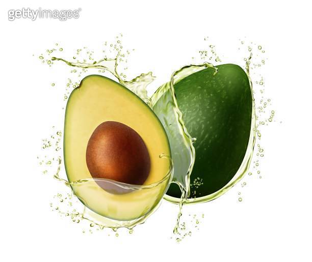 Avocado oil realistic splash and splatters 이미지 (1842225497) - 게티이미지뱅크