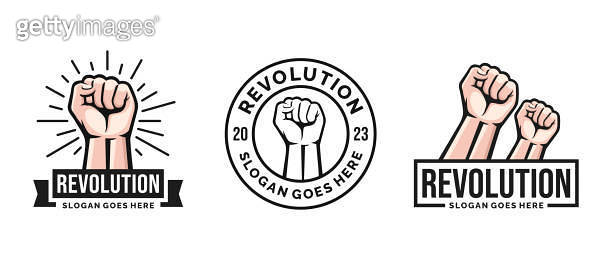 Revolution logo set design vector illustration (1797951335) 일러스트, 무료 ...