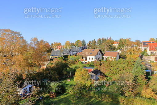 small town idyll in saxony 이미지 (1453614670) - 게티이미지뱅크