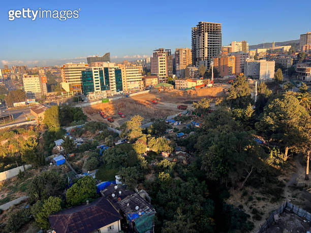 Addis Abeba, Ethiopia - January 9 2023: Aerial overview of Addis Abeba ...