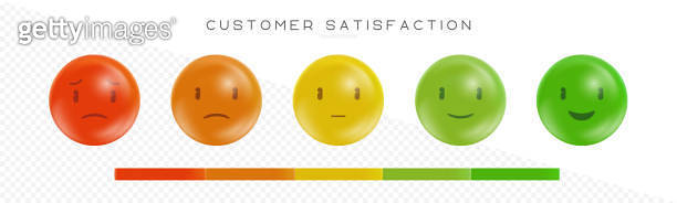 Customer Satisfaction Survey Emoticons. Emotional icons of quality ...