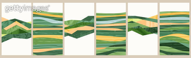 Green abstract rice field top view with texture vector background ...