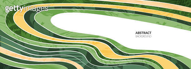Rice field collage pattern or abstract agriculture vector background ...