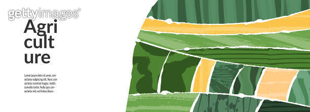 Abstract farm field collage background. Agro land backdrop, farmland ...