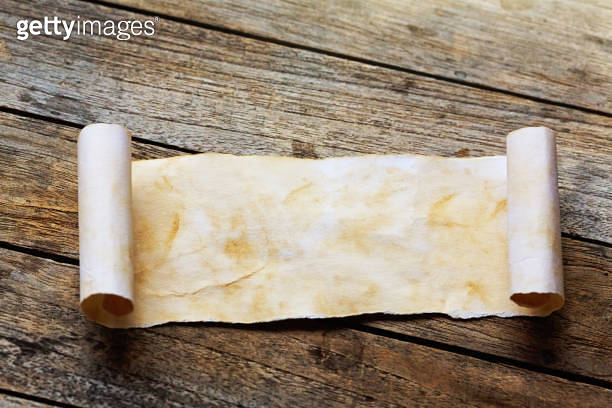 Old stained scroll with blank space for your copy 이미지 (1499730568) - 게티 ...