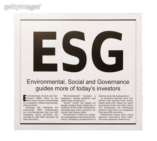 ESG dominates newspaper headlines and article about Environmental ...