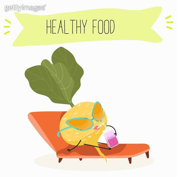 Vector Illustration with funny cartoon characters swede, rutabaga ...