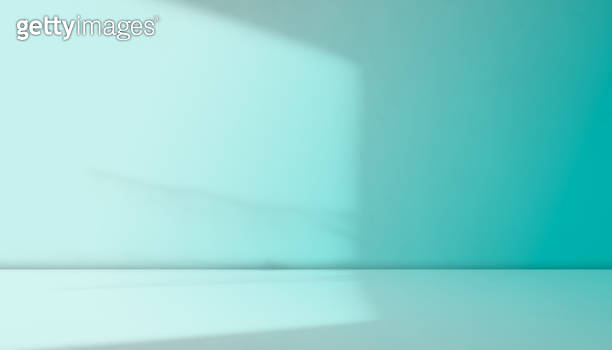 Blue Background Studio Presentation Abstract cyan Corner Shelf Template ...
