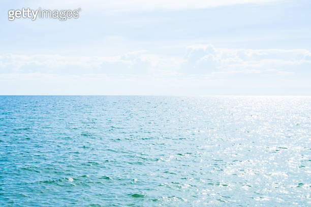 Sea Ocean Horizon Water Background Texture Pattern Surface View Wave
