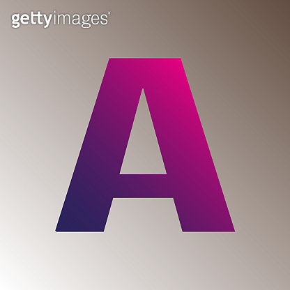 A text gradient color letter mark logo template vector design. colorful ...