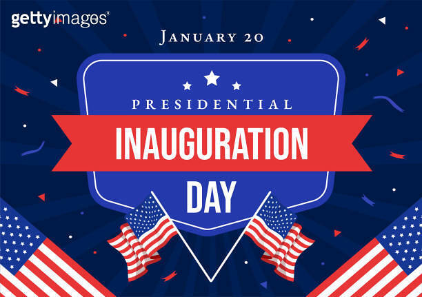 USA Presidential Inauguration Day Vector Illustration January 20 with ...