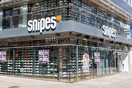 Snipes store brand shop with logo retail in Stuttgart, Germany ...