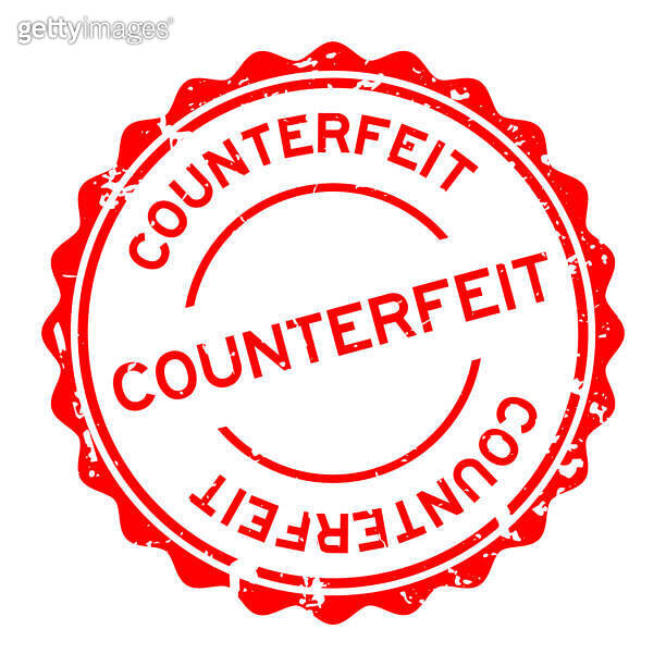 Grunge red counterfeit word round rubber seal stamp on white background 이미지 (1496518756) - 게티이미지뱅크
