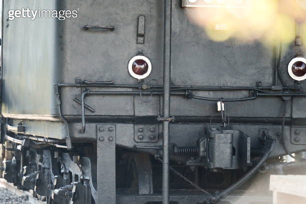 Rear part of steam locomotive 이미지 (1724889556) - 게티이미지뱅크