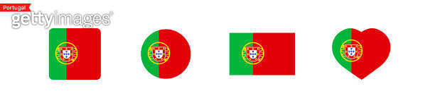 Portugal national flag. Portugal flag icons for UI design. Isolated ...