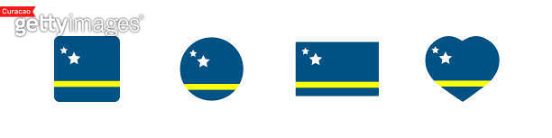National flag of Curacao. Curacao flag icons for language selection ...