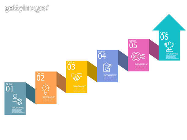 horizontal growth graph steps timeline infographic presentation 이미지 ...