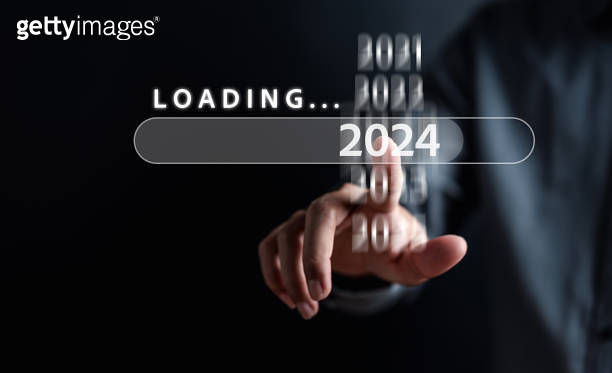 Loading progress from 2023 to 2024 to countdown merry christmas and ...
