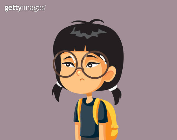 Unhappy Student Feeling Depressed and Anxious Vector Cartoon ...