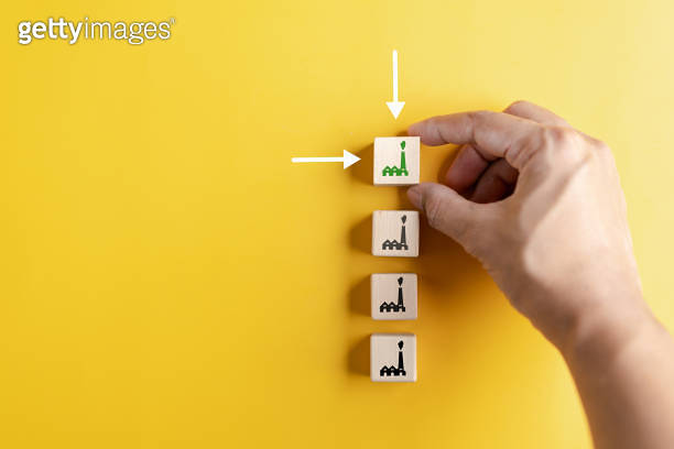 Eco green factory, Green target objective with business economy ...