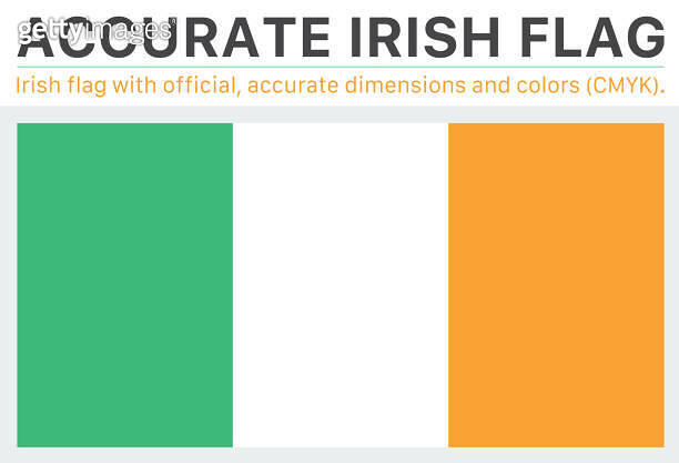 Irish Flag (Official CMYK Colors, Official Specifications) 이미지 ...