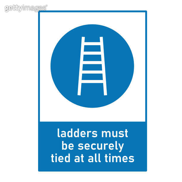 Use ladder sign informational sign. Vector 이미지 (1699897298) - 게티이미지뱅크