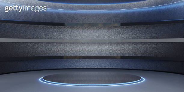 Round room round podium curved stage curved screen round screen curved ...