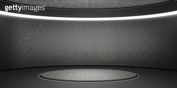 Round room round podium curved stage curved screen round screen curved ...