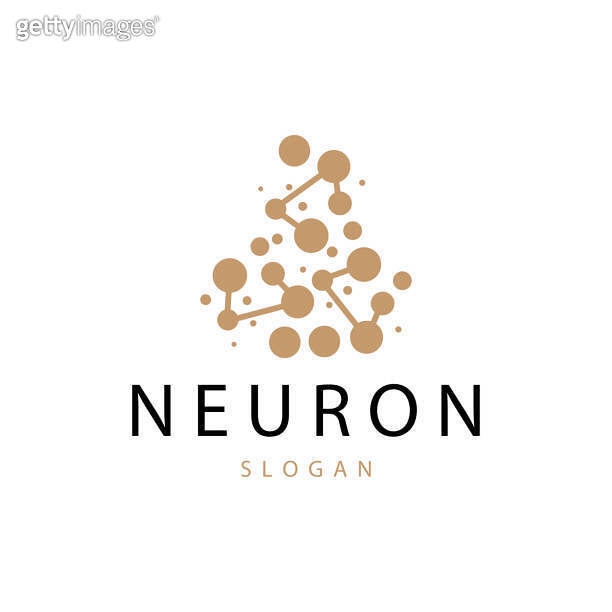 Neuron Logo, Neuron Nerve or Seaweed Vector Abstract Molecule Design ...