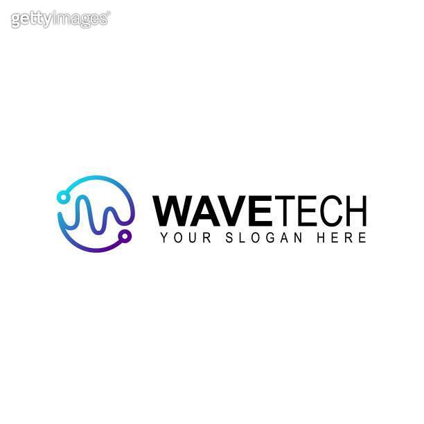 wave tech concept design template 이미지 (1539196372) - 게티이미지뱅크
