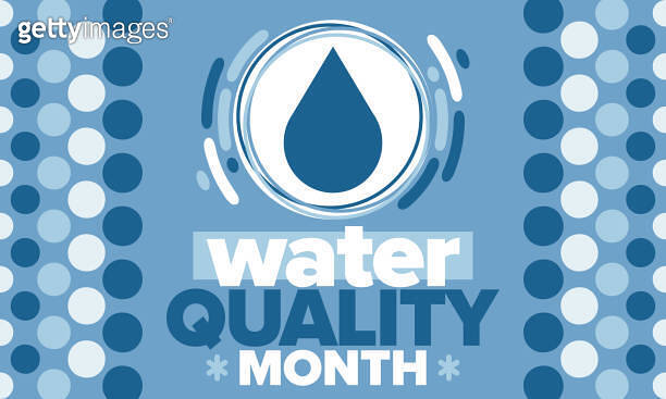 National Water Quality Month in August. Month of studying the water ...