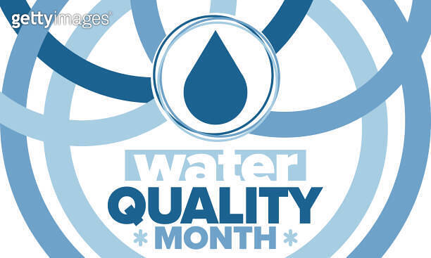 National Water Quality Month in August. Month of studying the water ...