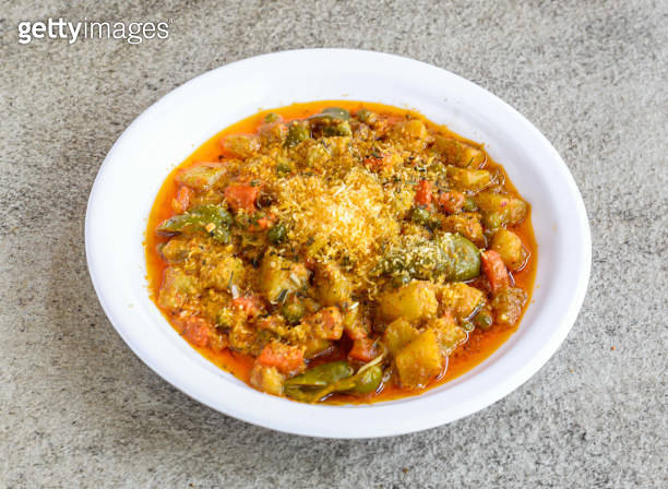 mixed vegetable fried or desi sabzi, alu, gajar, gobi and mattar served ...
