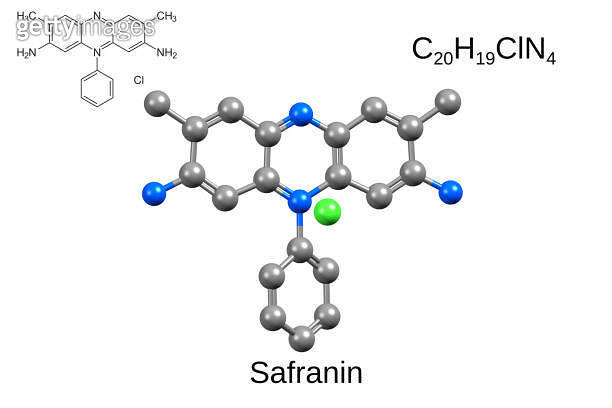 Chemical formula, structural formula and 3D ball-and-stick model of ...