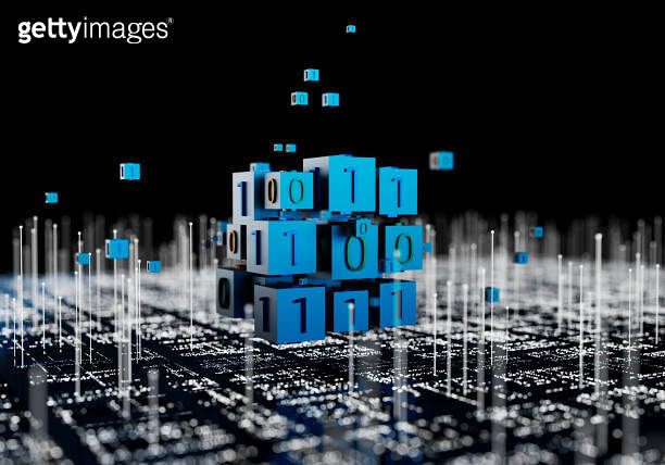 Digital technology cube data storage and electronic core 이미지 ...