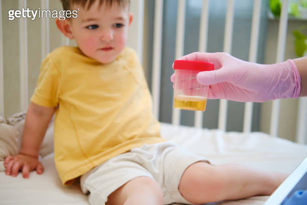 The pediatric nurse recommended taking a urine sample from the child ...
