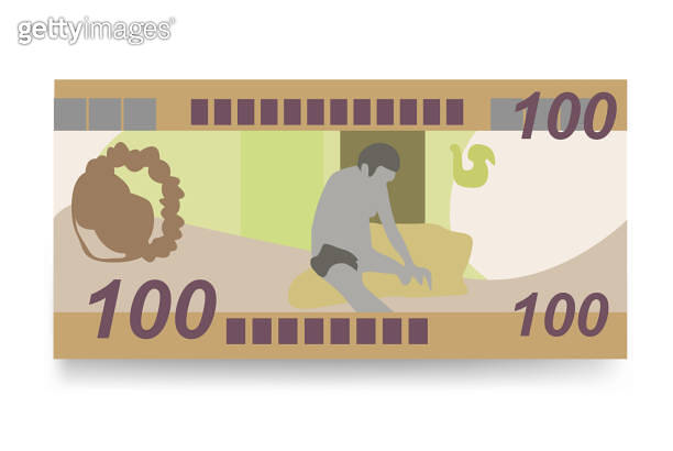 Solomon Islands Dollar Vector Illustration. Solomon money set bundle ...