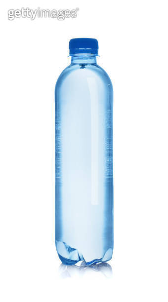 One plastic bottle with fresh water isolated on white 이미지 (1824684707 ...