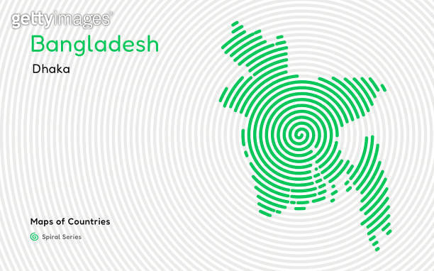 Creative map of Bangladesh. Political map. Dhaka Capital. (1703748692 ...