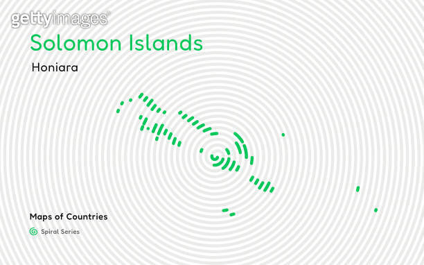 Creative map of Solomon Islands. Political map. Honiara (1713159573 ...