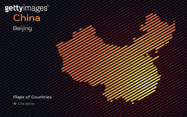 Creative Modern map of China. Political map. Capital Beijing. World ...