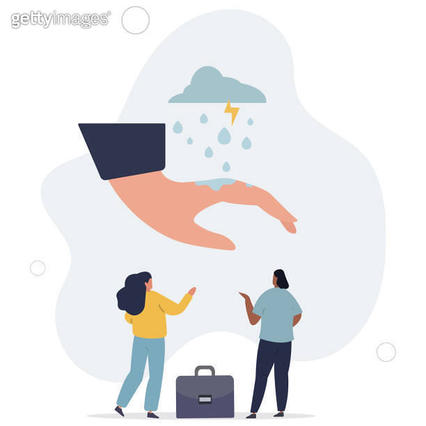 Employee care benefit, worker insurance or protection, boss or manager ...