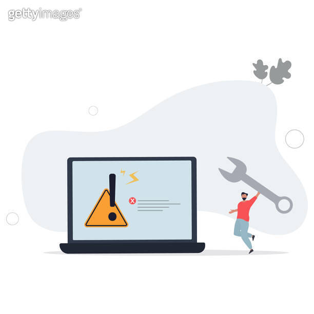 System error, software problem or system failure, security alert or ...