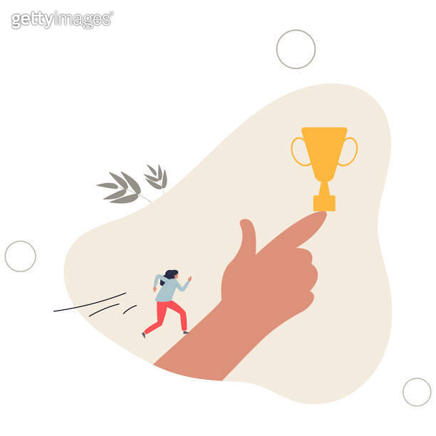 Motivation to achieve goal, reward or prize to motivate employee to ...