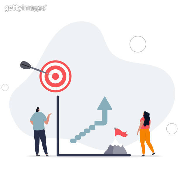 Goal setting for measurable business target achievement .Smart strategy ...