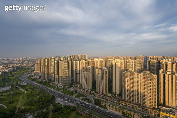 Sunset Chengdu Residential Building 이미지 (1491482846) - 게티이미지뱅크