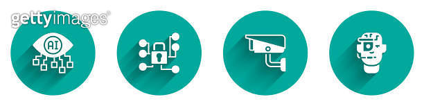 Set Computer vision, Cyber security, Security camera and Smart glasses ...