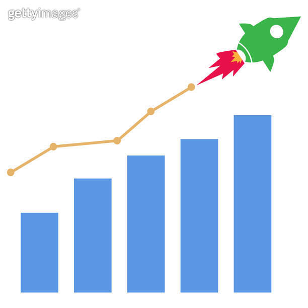 Financial Growth icon. Investment Income sign. Exponential Growth ...