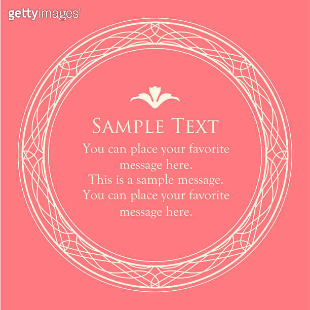 A girly frame design inspired by spring. Antique or vintage style ...