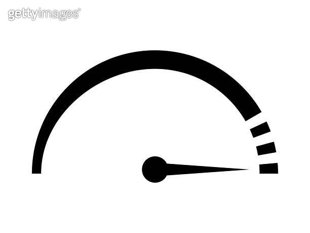 Round scale speedometer icon. Power and acceleration symbol 이미지 ...